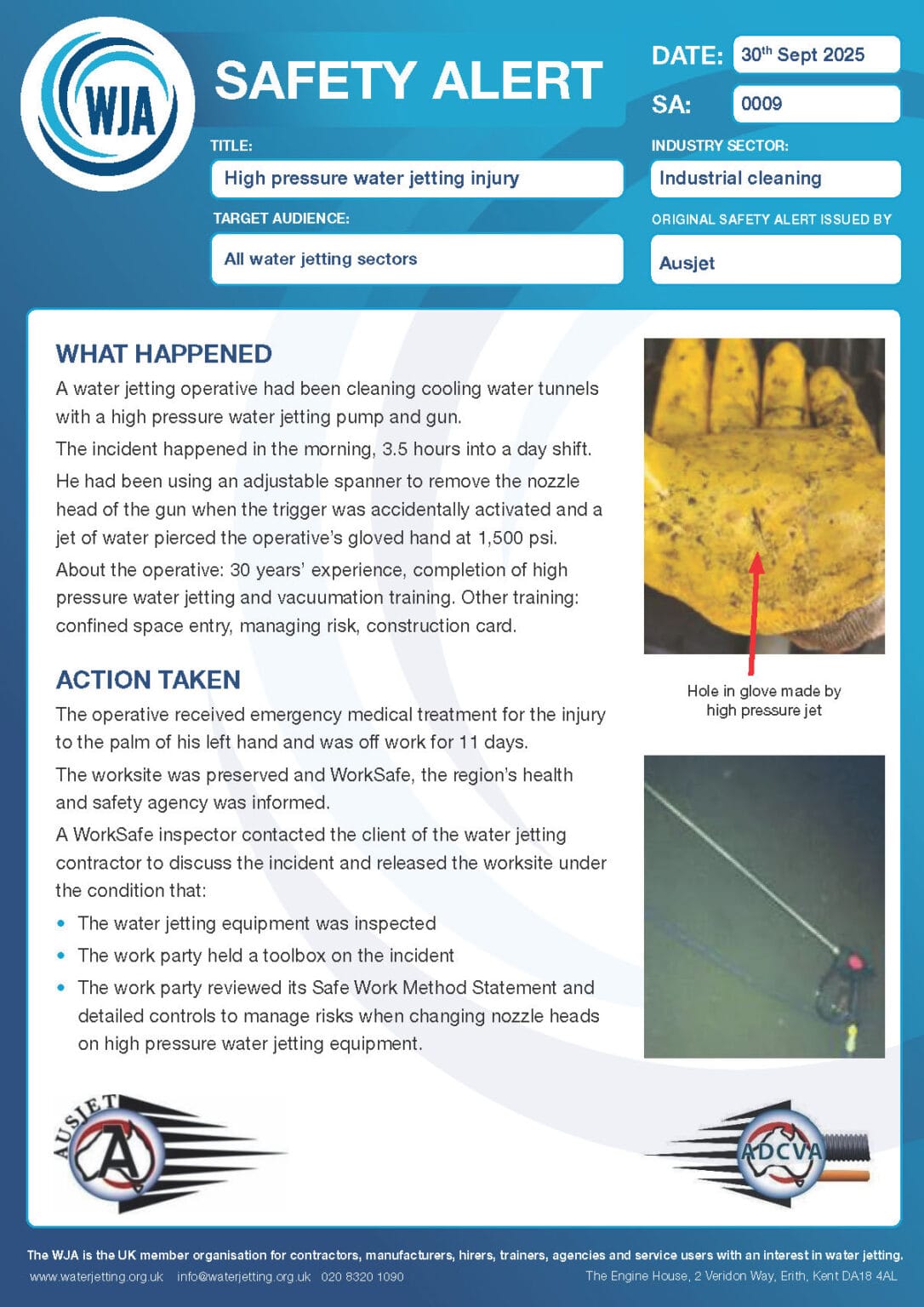 Safety Alerts - Water Jetting Association